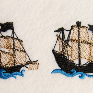 Pirate Ships Embroidery Designs Set of 2 Types, Urban Stylish Cute ...
