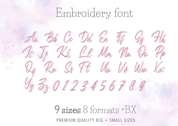 Modern Script Handwritten Cursive Font Alphabet Letters - Etsy