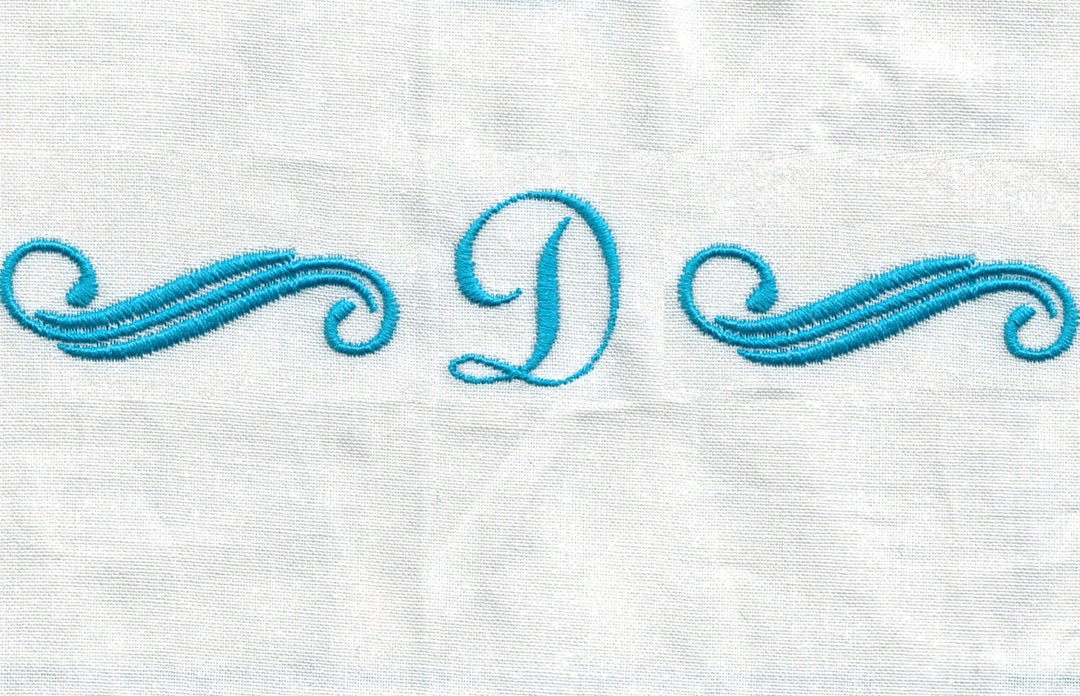 Classic Calligraphy Monogram Border Curl Font Frame Wedding Machine ...