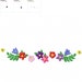 Encanto Colorful Floral Border Monogram Girl Baby Name Edge Frame With ...