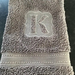 Embossed Monogram Towel Machine Embroidery Designs A-Z Assorted Sizes ...