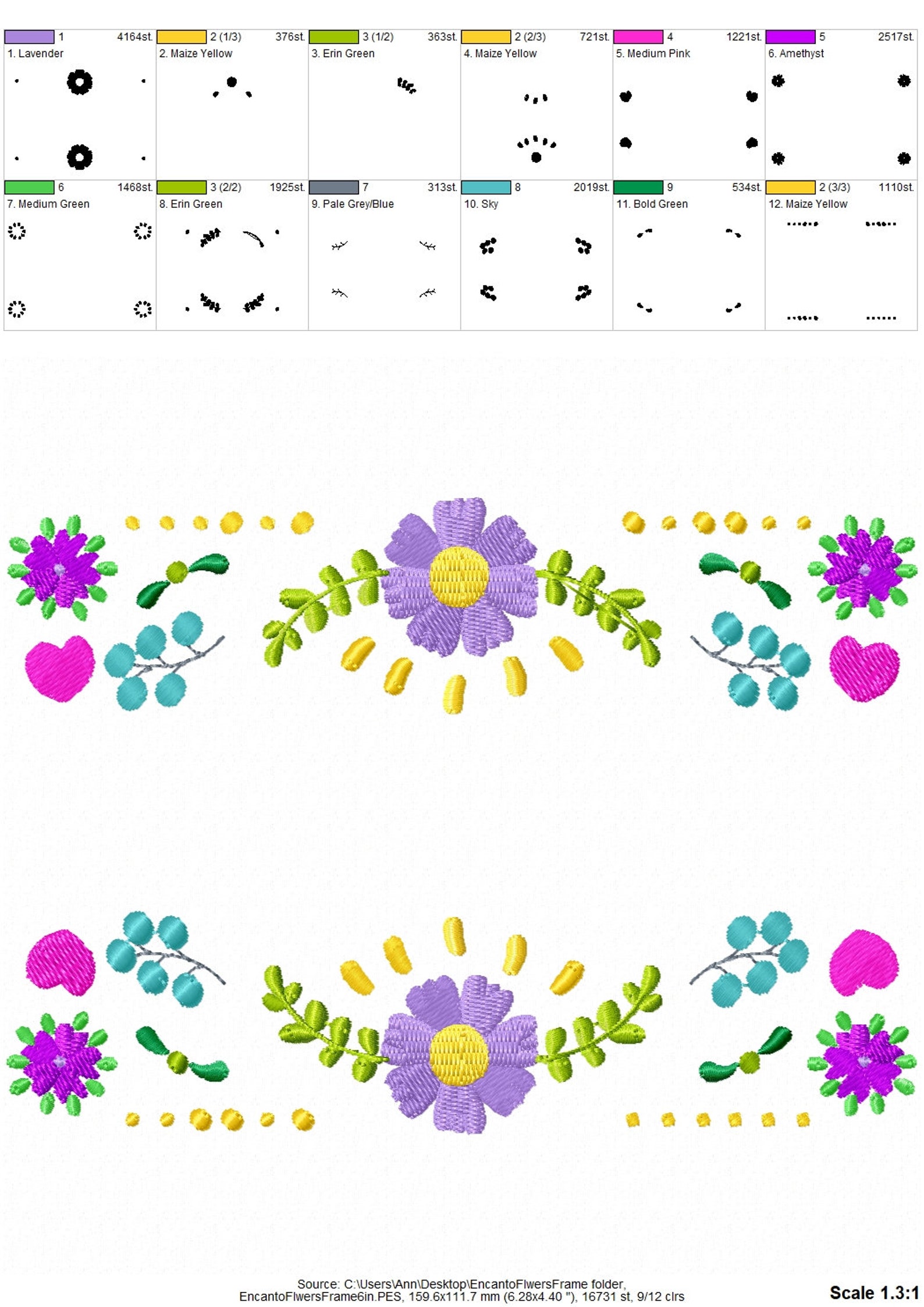 Encanto Colorful Floral Flower Monogram Girl Name Frame - Etsy