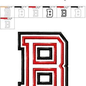 Sport Two Applique Font Double Outline Applique Alphabet Letters ...