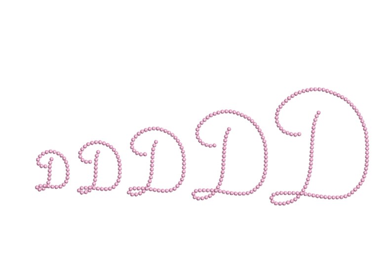 Pearl Stitch Tiffany Handwritten Script Cursive Font Alphabet - Etsy
