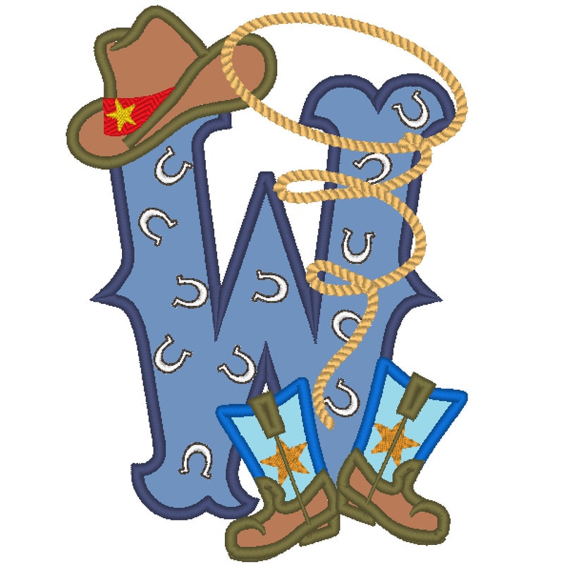 Cowboy Hat Letters - Etsy