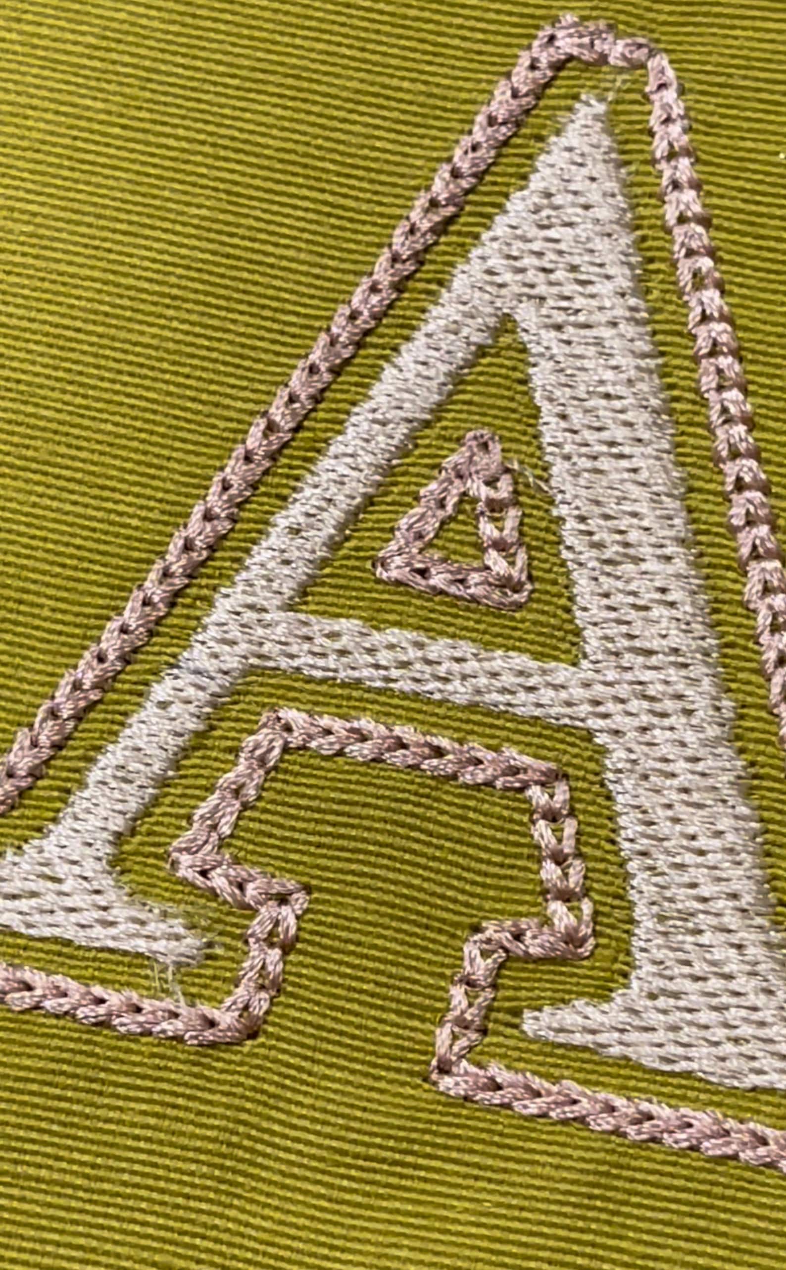 Gorgeous GREEK FONT Fill Stitch and Chain Stitch Outline Greek Alphabet ...