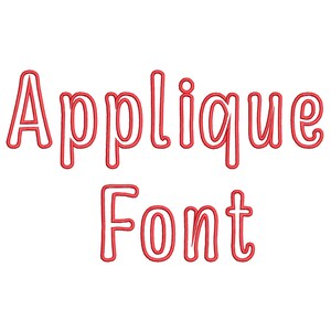Rounded Applique Font Monogram Alphabet Machine Embroidery Designs ...