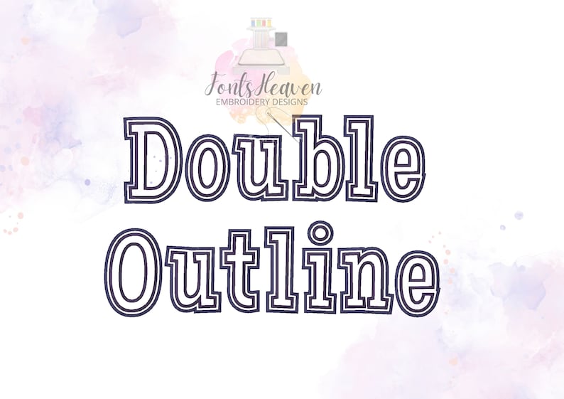 Double Outline Font Alphabet Letters Machine Embroidery Designs in ...