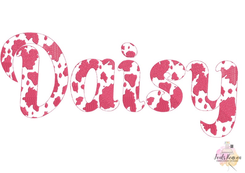 Cow Spots Cowgirl Script Handwritten Cursive Font Alphabet - Etsy