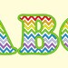 Rainbow CHEVRON, Block Font Machine Embroidery Designs - Many Sizes, BX ...