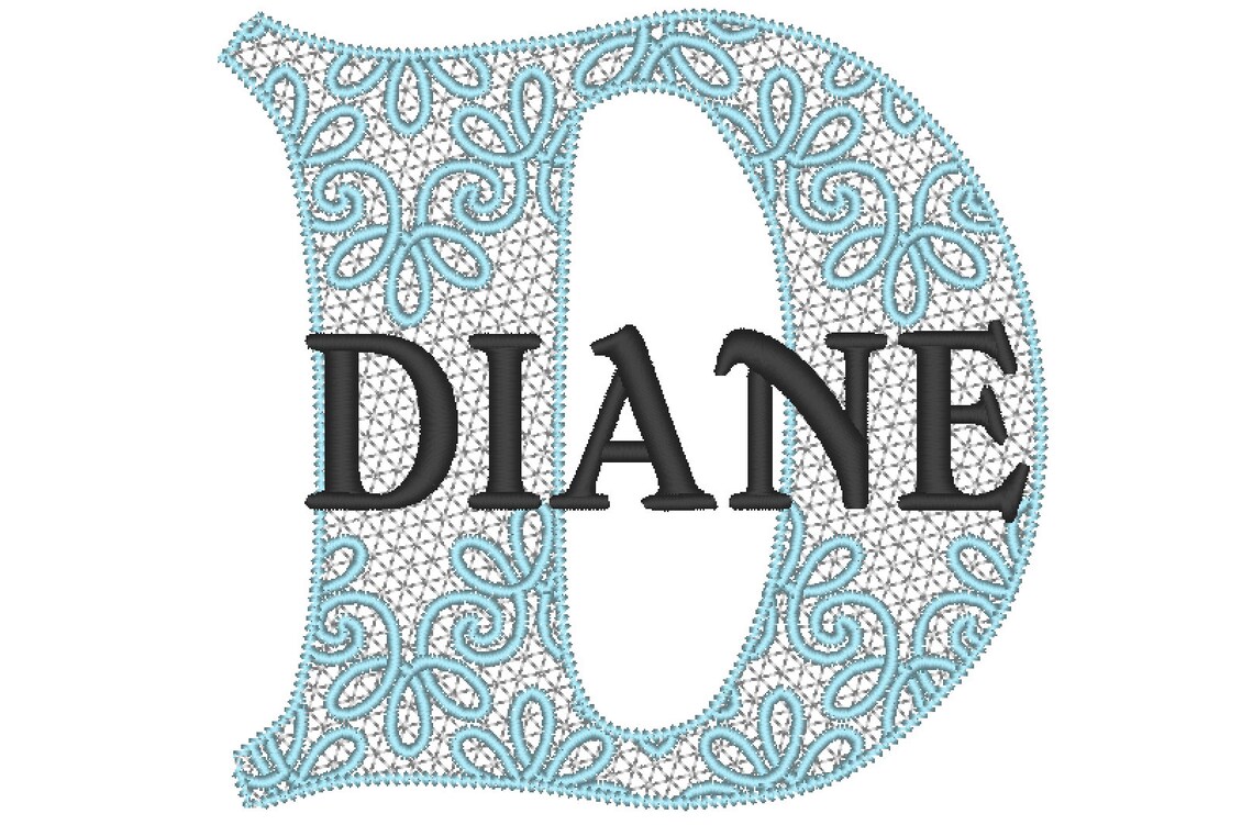 Frozen Lacy lace alphabet FONT swirl curl letters princess | Etsy