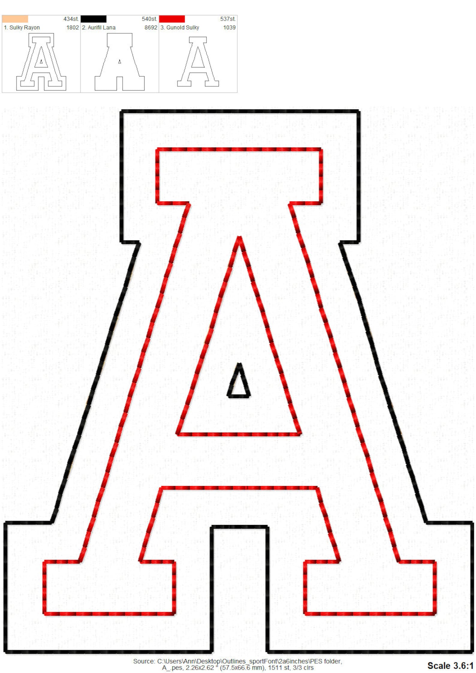 Double Layer Applique Font Bean Stitch Outline Mini Sport Collegiate ...