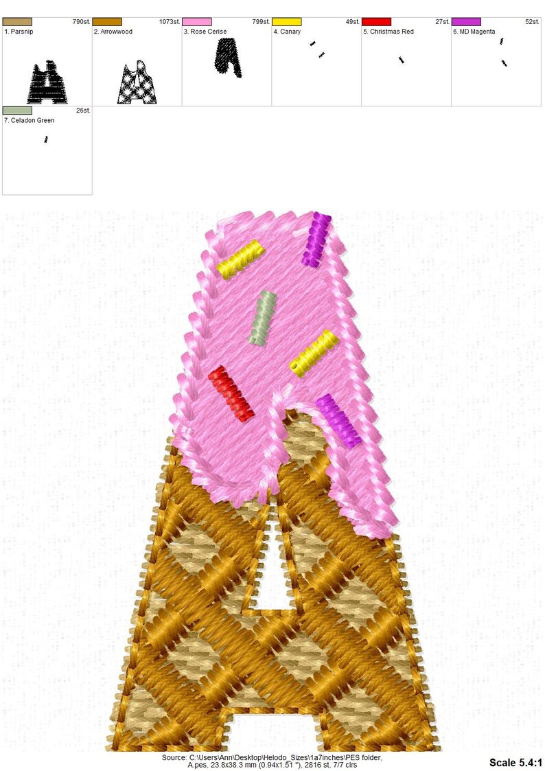 Mini Small Wee Ice-cream FONT Alphabet Letters in Assorted - Etsy