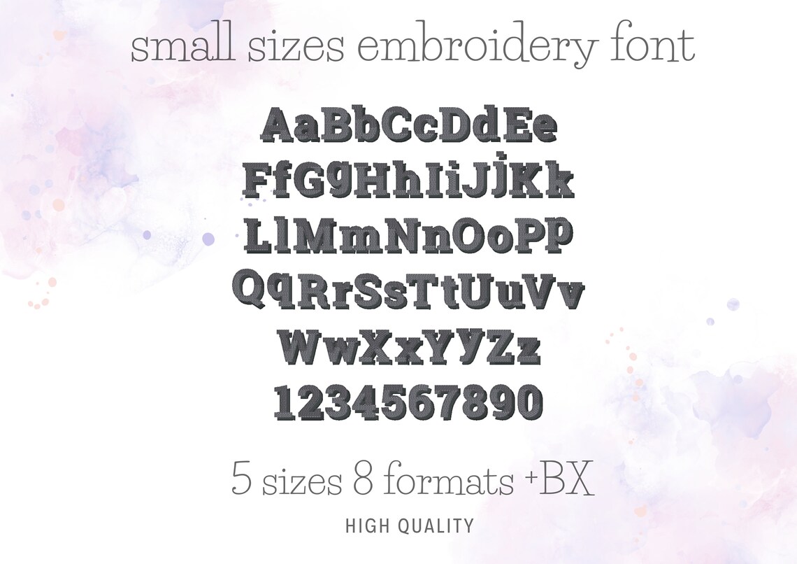 MINI Block Shadow Font Alphabet Monogram Awesome Letters - Etsy UK