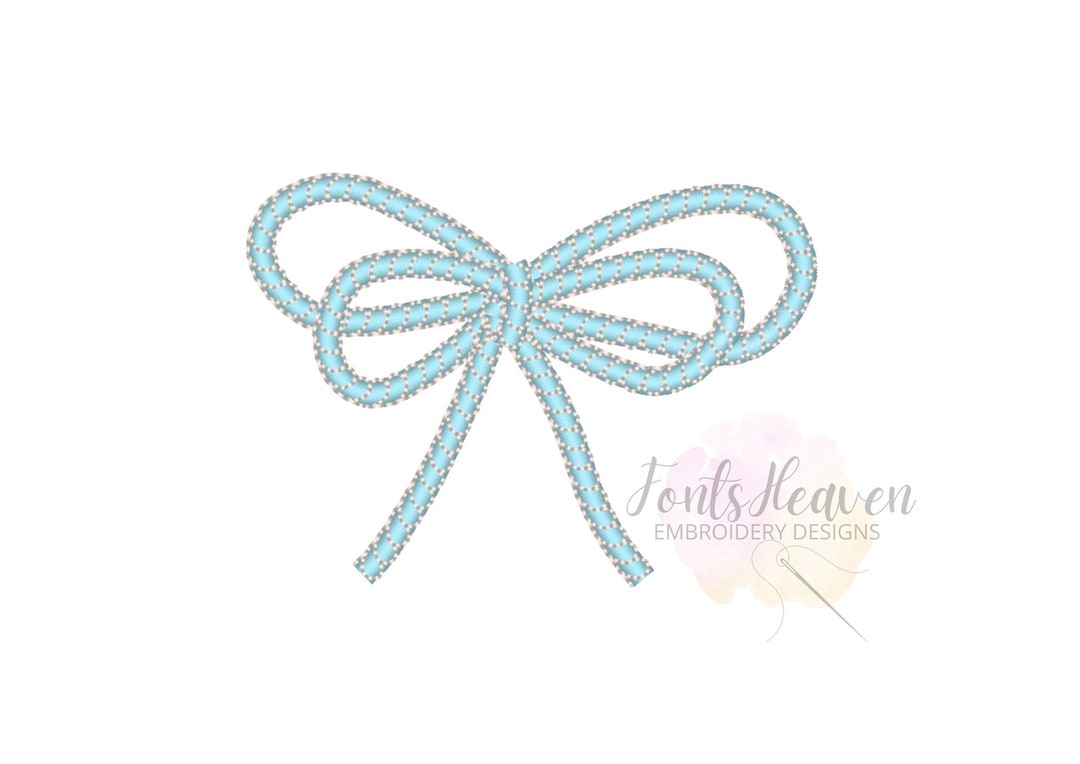 Rope Bow Double Light Bow Classic Monogram Pretty Add-on Machine ...
