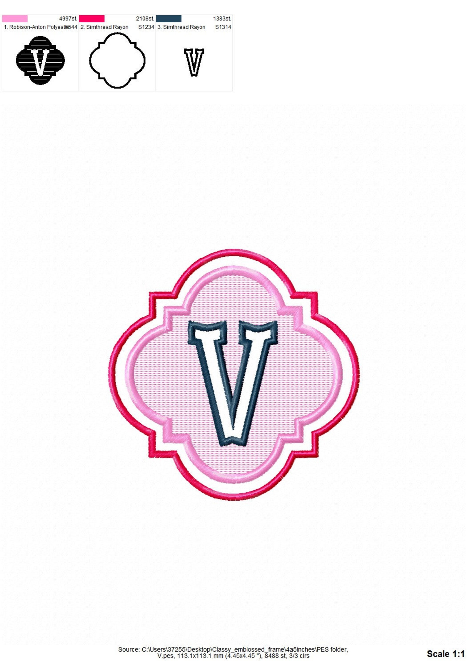 Embossed Monogram Terry Towel Machine Embroidery Designs A-Z - Etsy