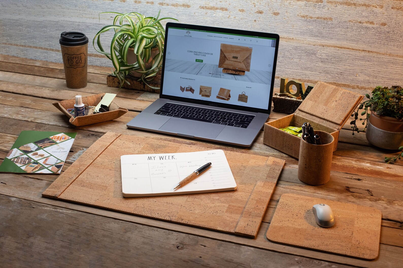 Desk Office Cork Set | Etsy