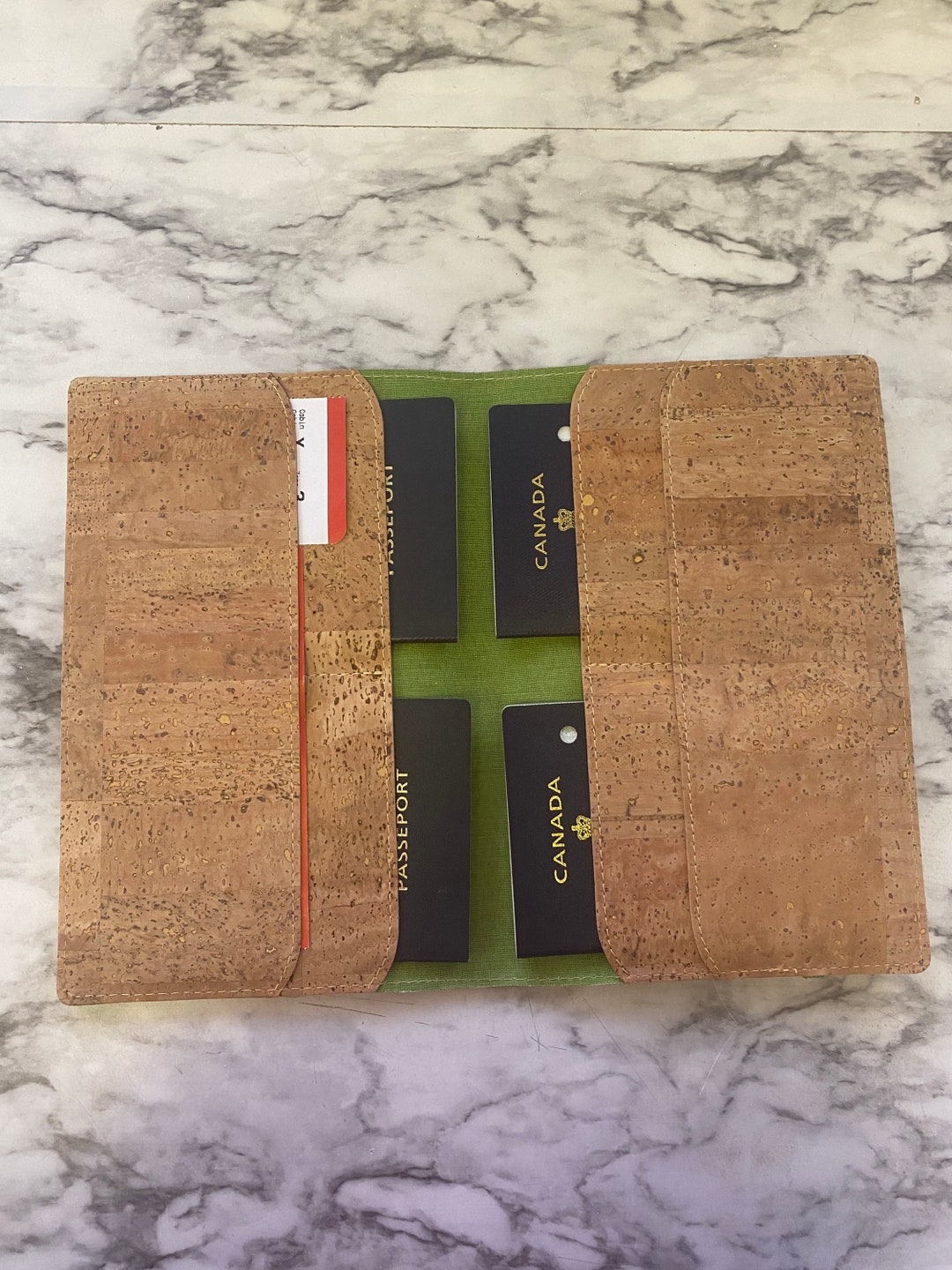 Passport Covers, Passport Holder, Document Holder, Handmade Cotton Cork ...