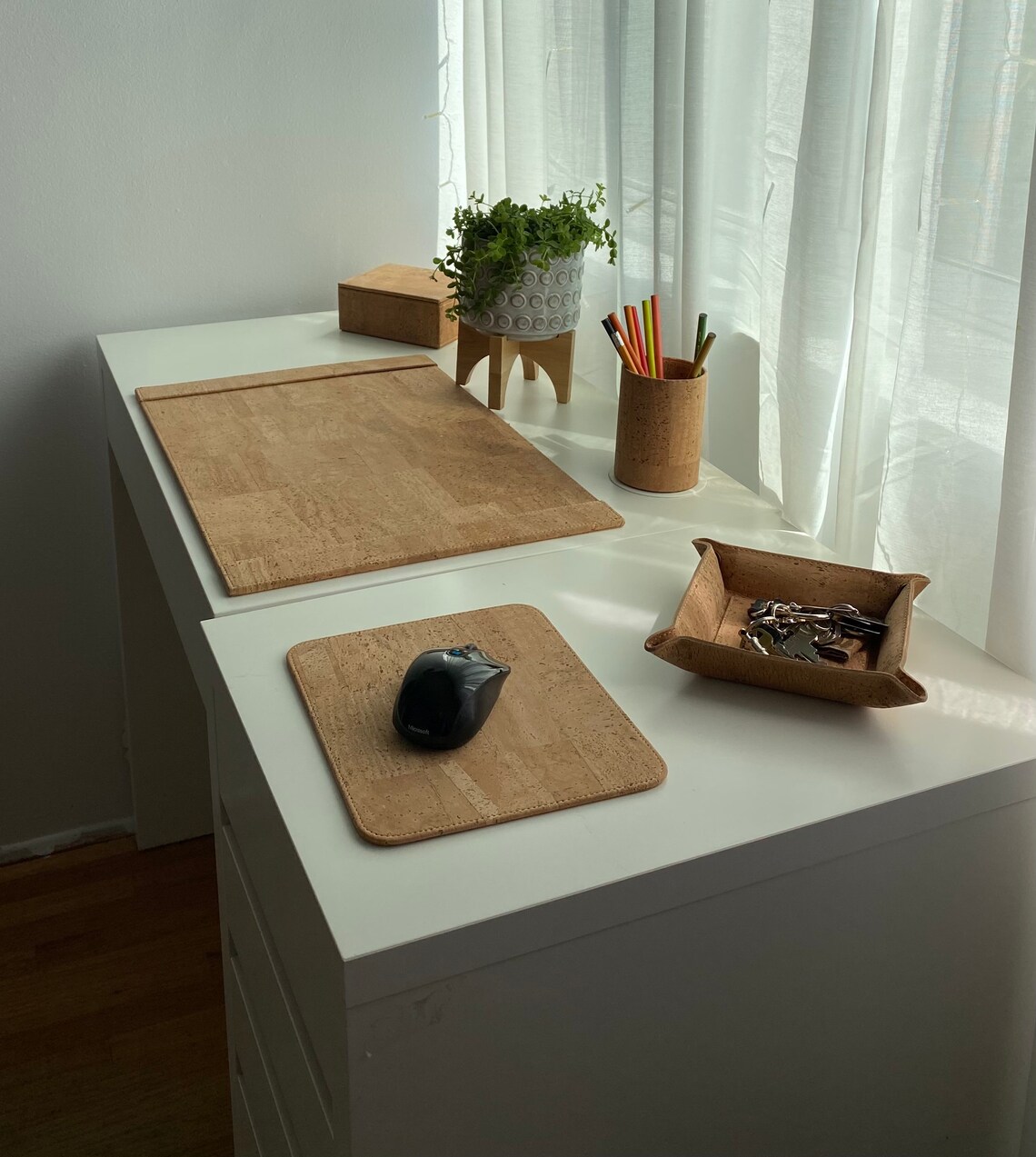 Desk office Cork set | Etsy