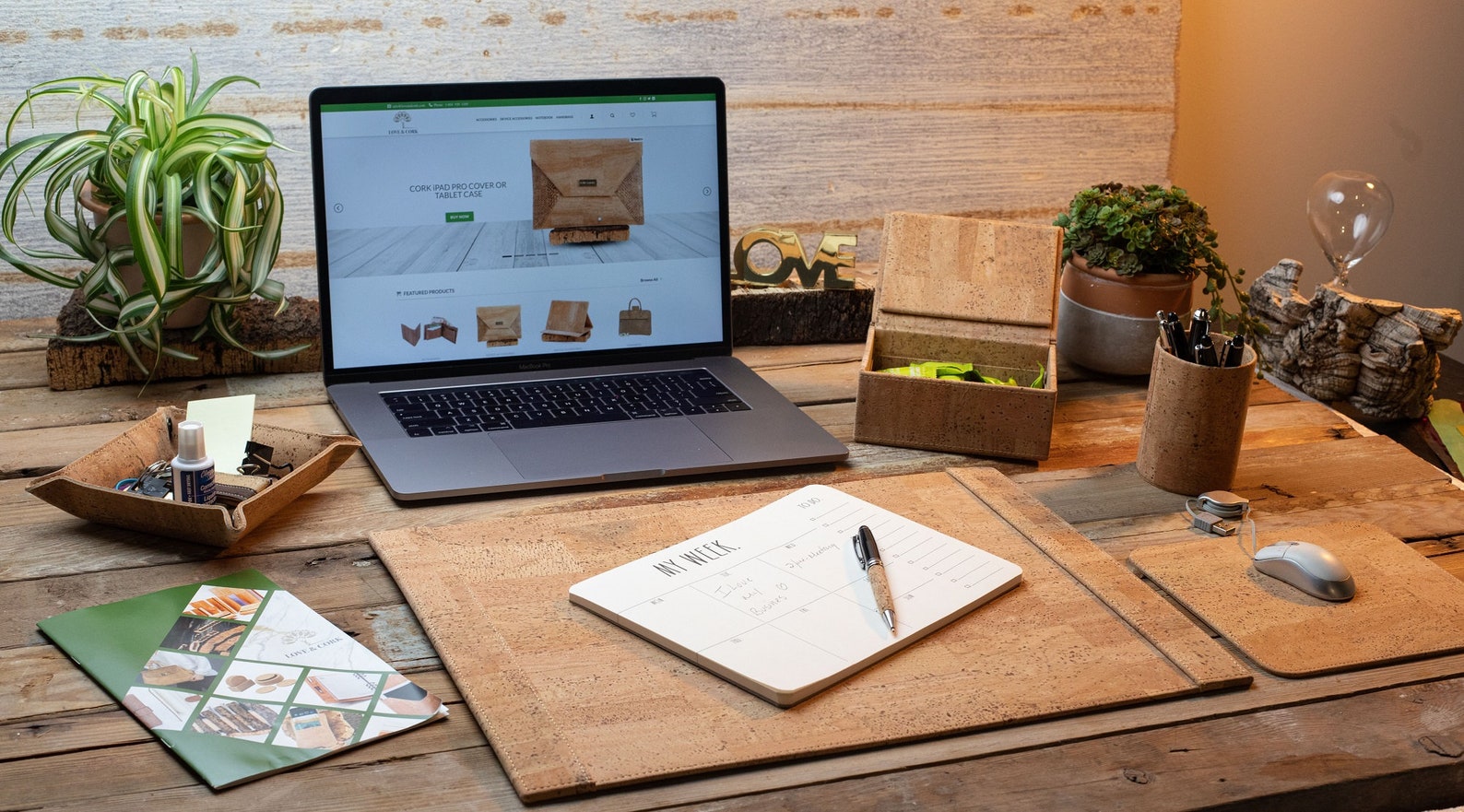 Desk Office Cork Set | Etsy