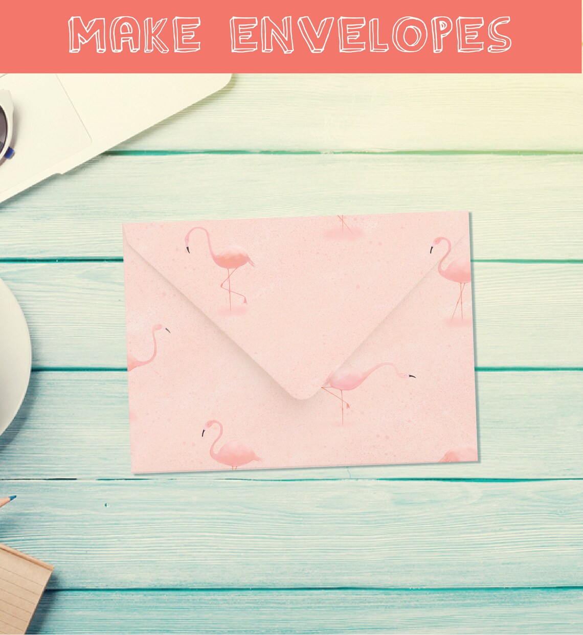 Flamingo Digital Paper, Stripe, Polka Dot, Printable, Digital Download ...