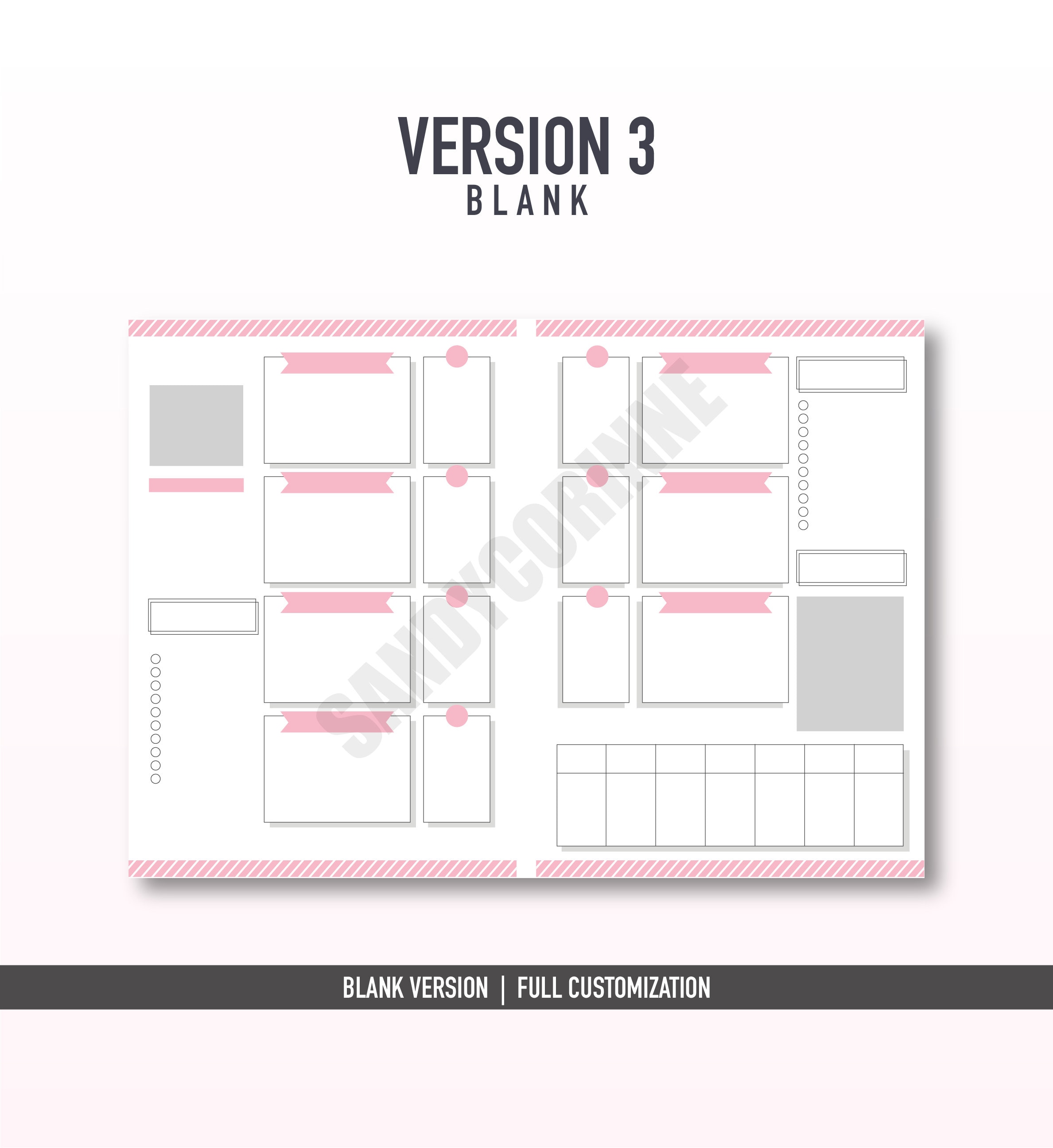 Pink Bullet Journal Weekly Printable | Bullet Journal Weekly Layout ...