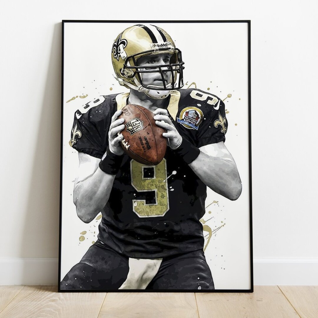 New Orleans Saints Drew Brees Premium Poster - Etsy