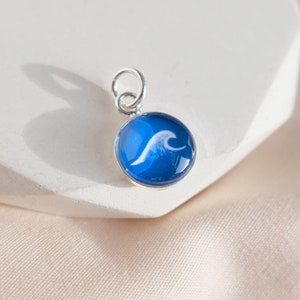 Sterling Silver Wave Charm. Beach Jewellery, Ideal Surfer Gift or Gift ...