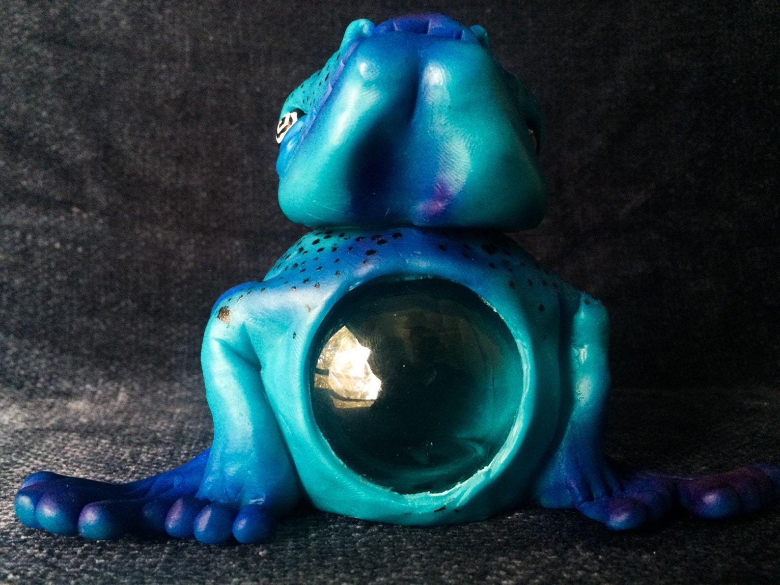 Blue Dart Frog Fantasy Creature Stash Jar or Keepsake Jar | Etsy