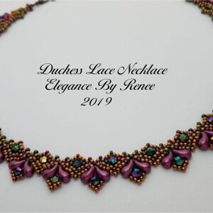 Duchess Lace Necklace - Tutorial - PDF Instant Download - Etsy