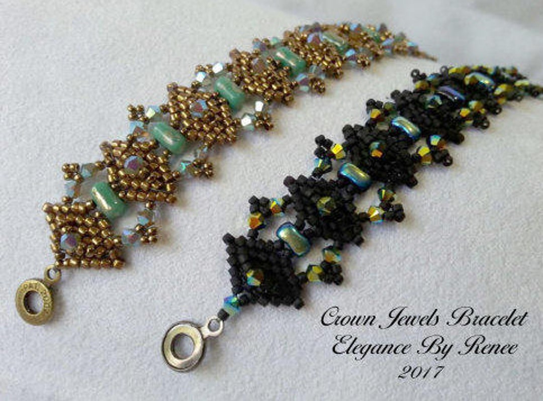 Crown Jewel Bracelet Tutorial - 1 PDF Instant Download - Etsy