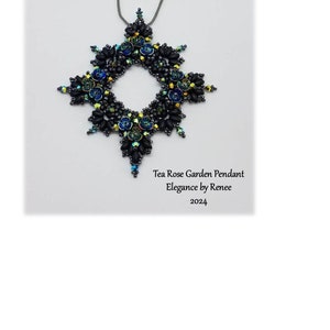 Tea Rose Garden Pendant Tutorial - PDF Instant Download (see ...