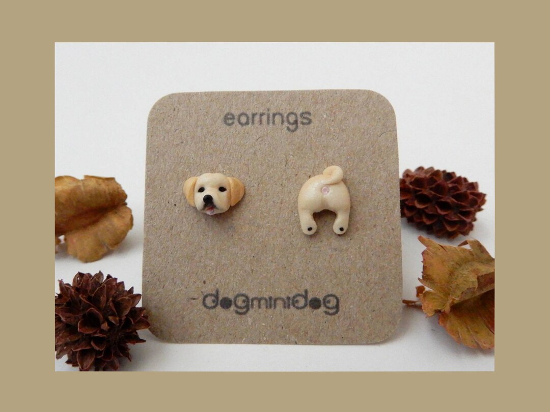 Labrador Retriever Stud Earrings, Labrador Earrings, Labrador Gifts ...