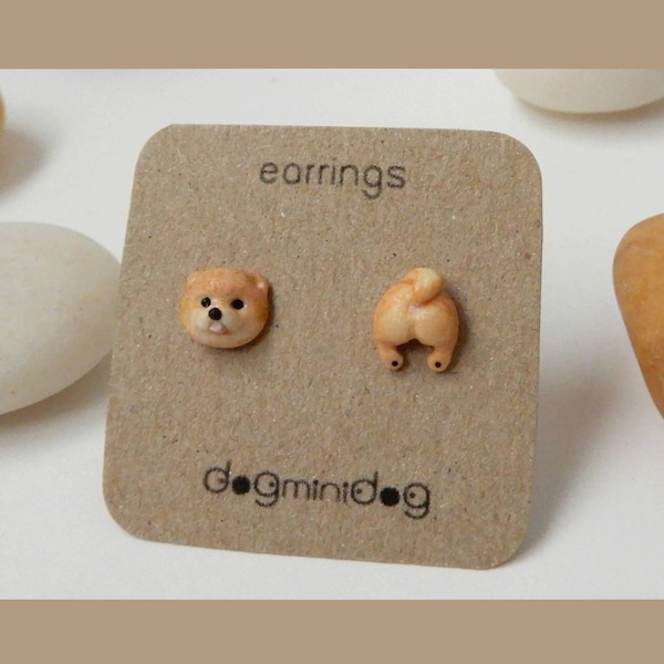 Pomeranian Earrings - Etsy