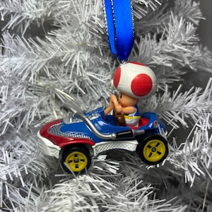 Personalized Toad Mario Kart Hot Wheels Ornament - Etsy