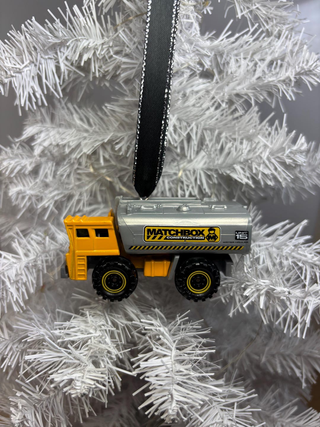 Personalized Construction Water Tanker Matchbox Ornament - Etsy