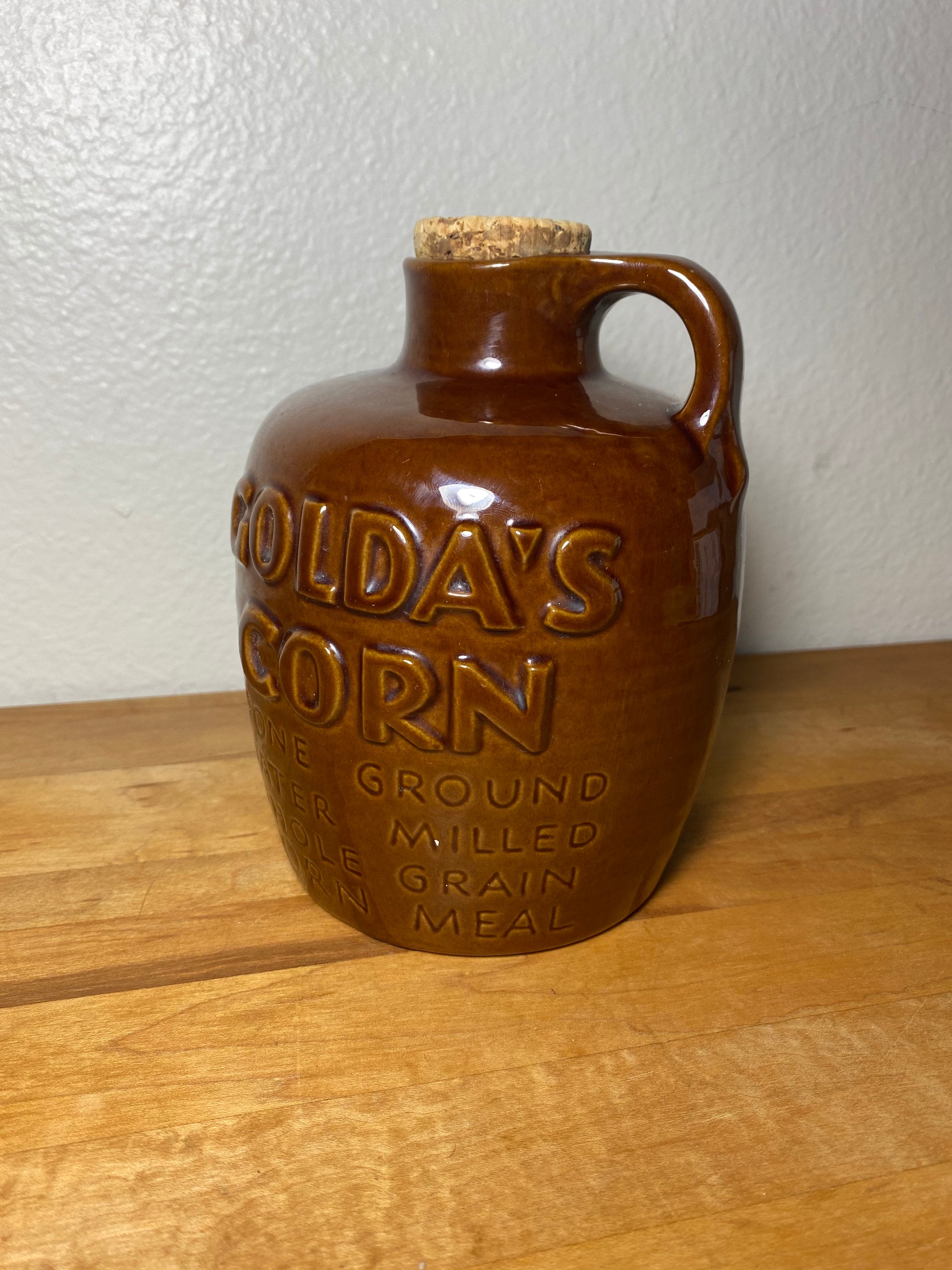 Vintage Goldas Corn Ceramic Jug