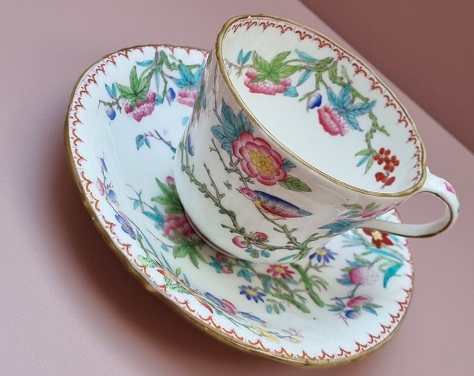 Minton Fine Bone China Mugs Ribbons and Blossom Pattern. - Etsy