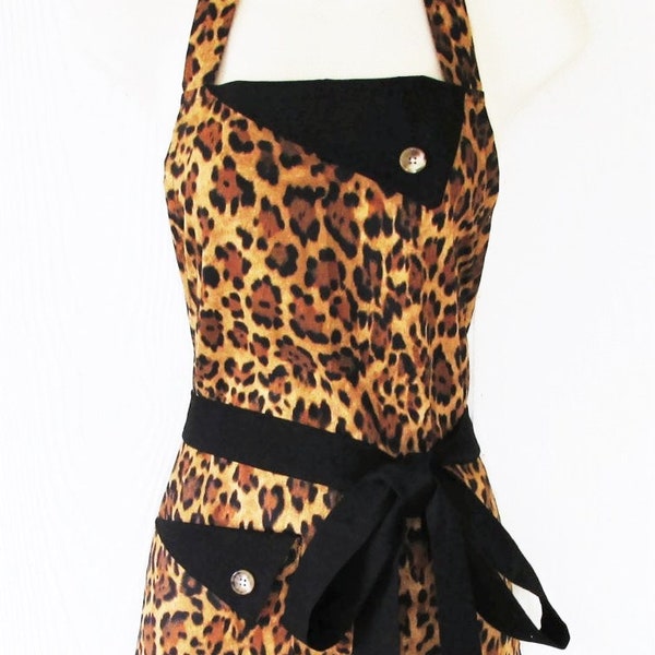 Leopard Apron - Etsy