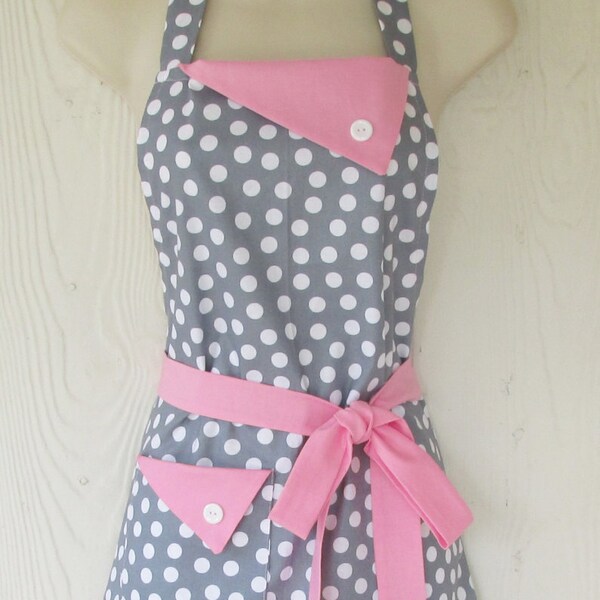 Polka Dot Apron - Etsy