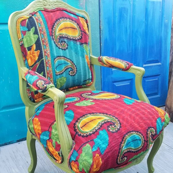 Patchwork Chair - Etsy