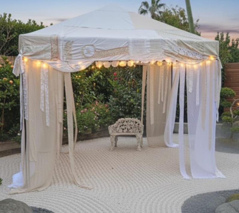 Vendor Tent Cover, Shabby Chic Tent, Boho Canopy Cover, Festival Tent ...