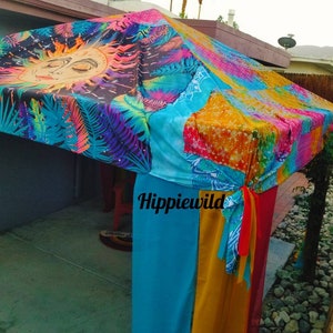 Vendor Tent Cover, Boho Tent, Boho Canopy Cover, Festival Tent, Popup ...