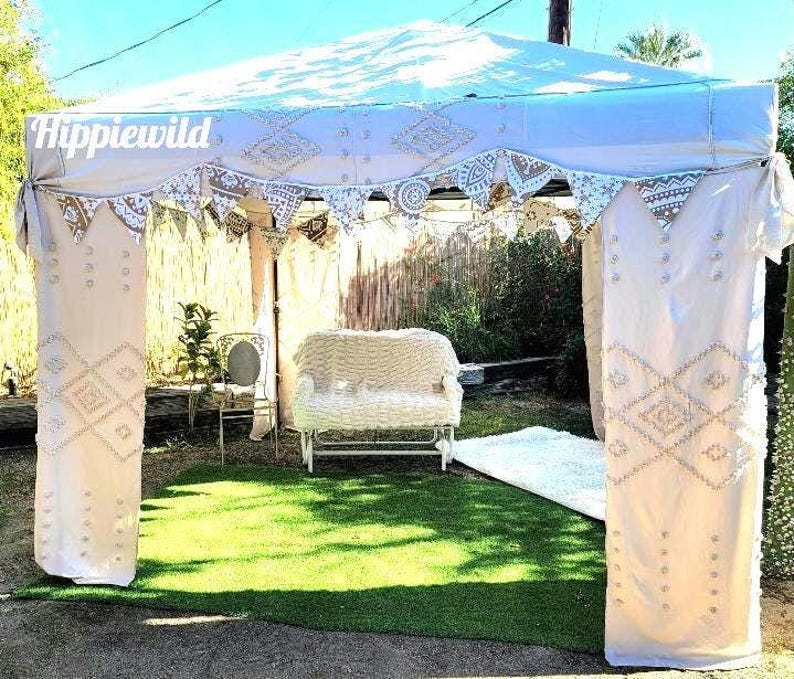 Vendor Tent Cover, Boho Canopy Cover, Festival Tent, Popup Tent Cover ...