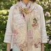 Handmade Patchwork Scarf, Shabby Chic Scarf, Embroidered Textured Scarf ...