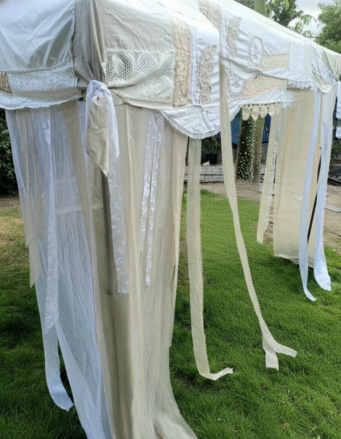 Vendor Tent Cover, Shabby Chic Tent, Boho Canopy Cover, Festival Tent ...
