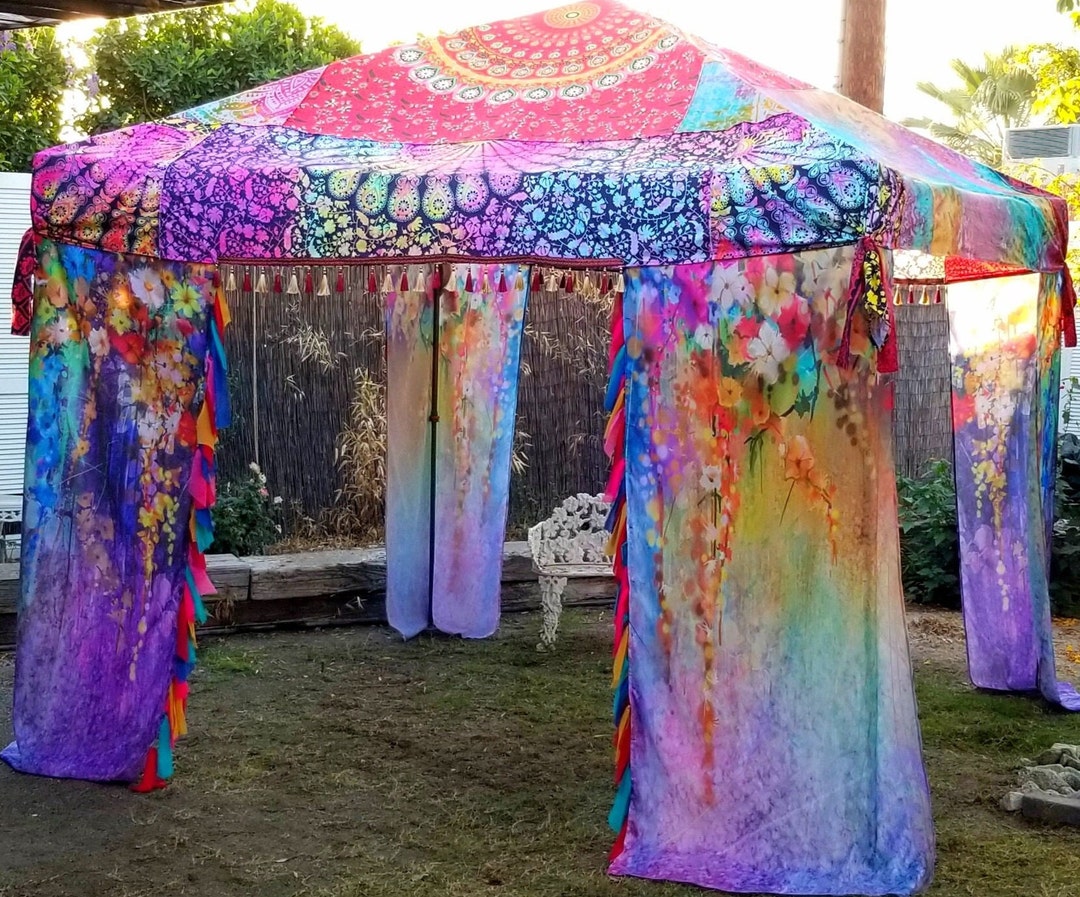 Boho Vendor Canopy Cover, Made to Order, Vendor Canopy Cover, Festival ...