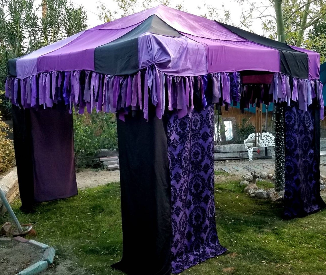 10x10 Canopy Cover Gypsy Witch Tent Halloween Vendor Custom - Etsy