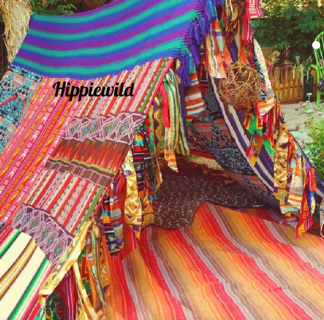 Boho Tent Teepee Glamping Hippie Boho Fabric Festival Photo Backdrop ...