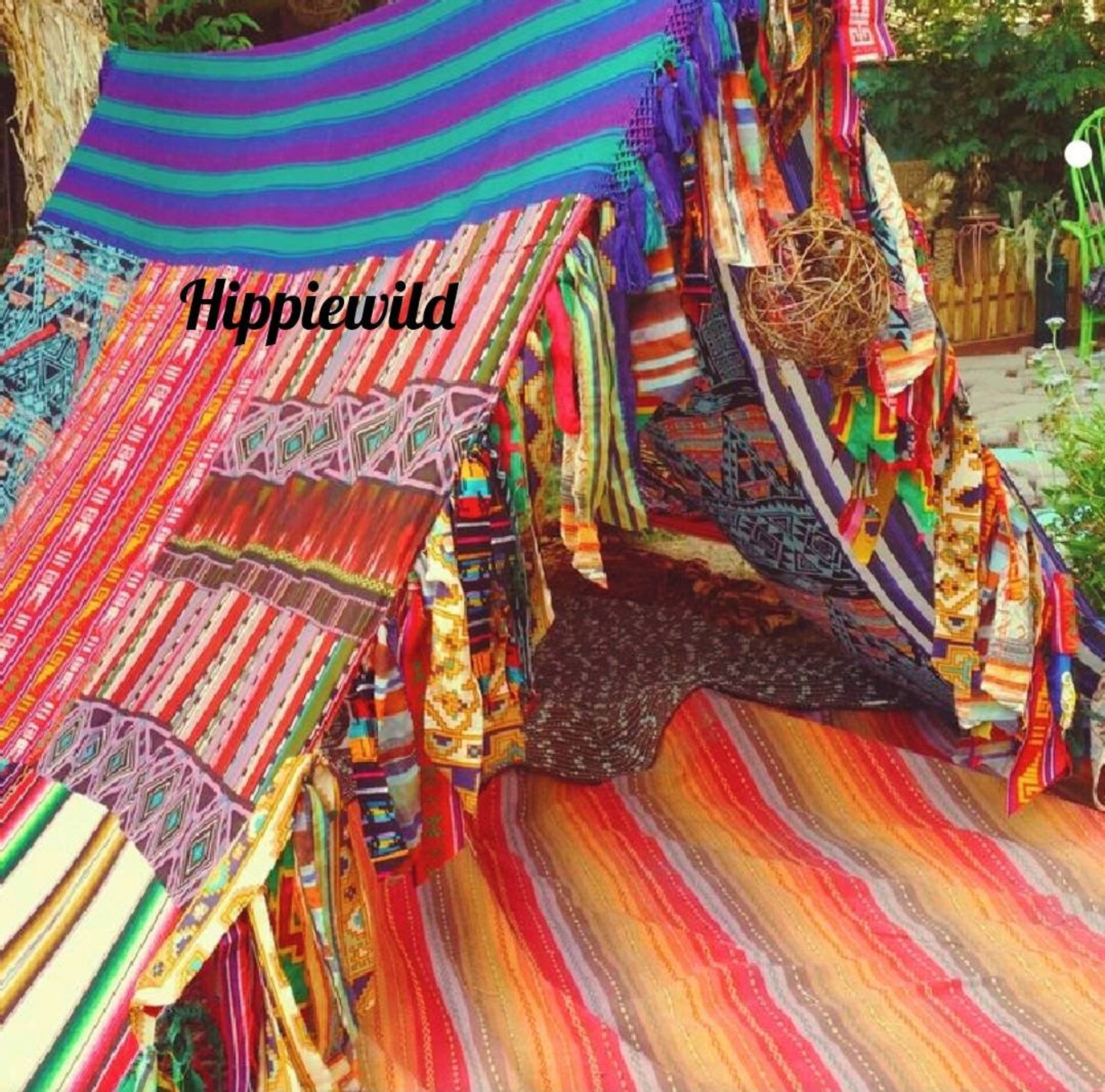 Boho Tent Teepee Glamping Hippie Boho Fabric Festival Photo - Etsy